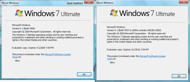 Side by side: UI changes from Windows 7 beta to build 7057 - Ars Technica
