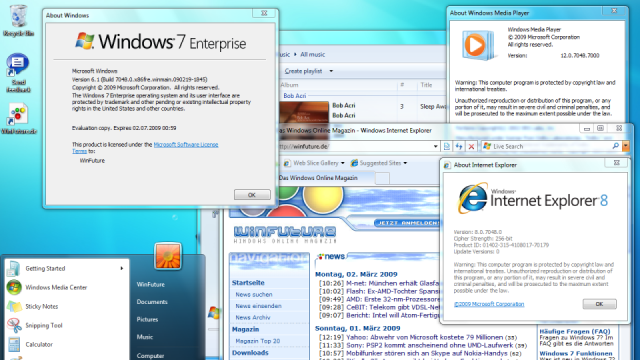 First Windows 7 build 7048 screenshots leak - Ars Technica