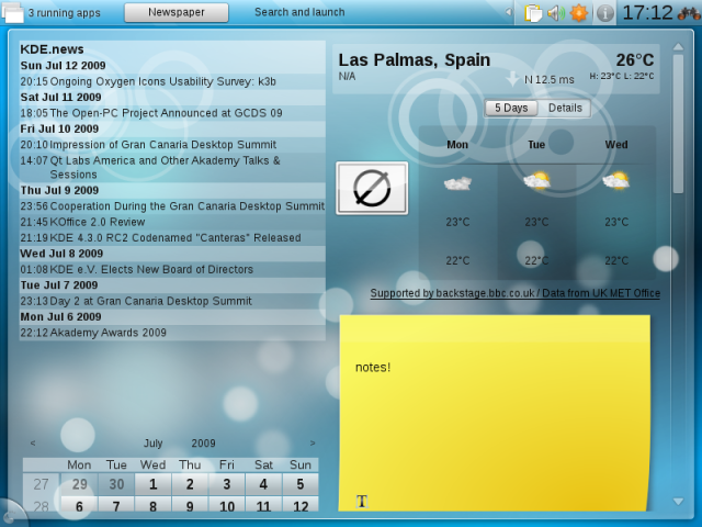 KDE’s new Plasma netbook interface shines in small places - Ars Technica