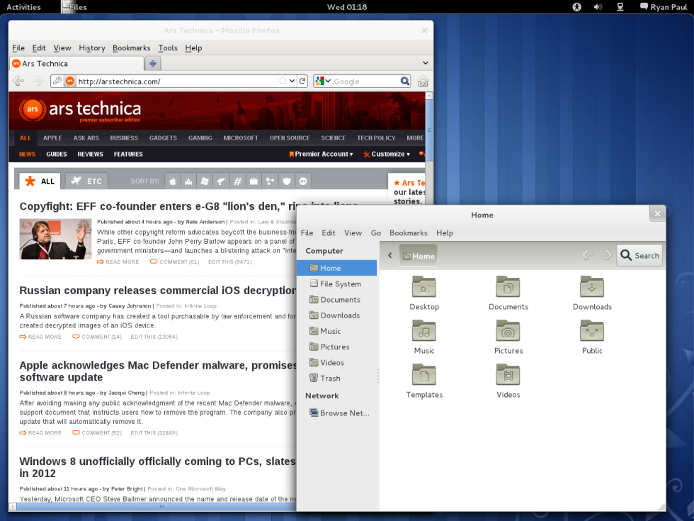 First look: Fedora 15 arrives with GNOME 3.0 and systemd - Ars Technica
