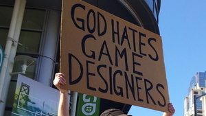 “Protestors” call games industry a “temple of sin,” demand repentance ...