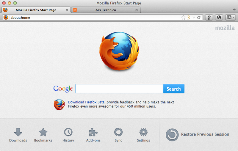 Firefox 13 updates its tab page, adds on-demand tab loading - Ars Technica