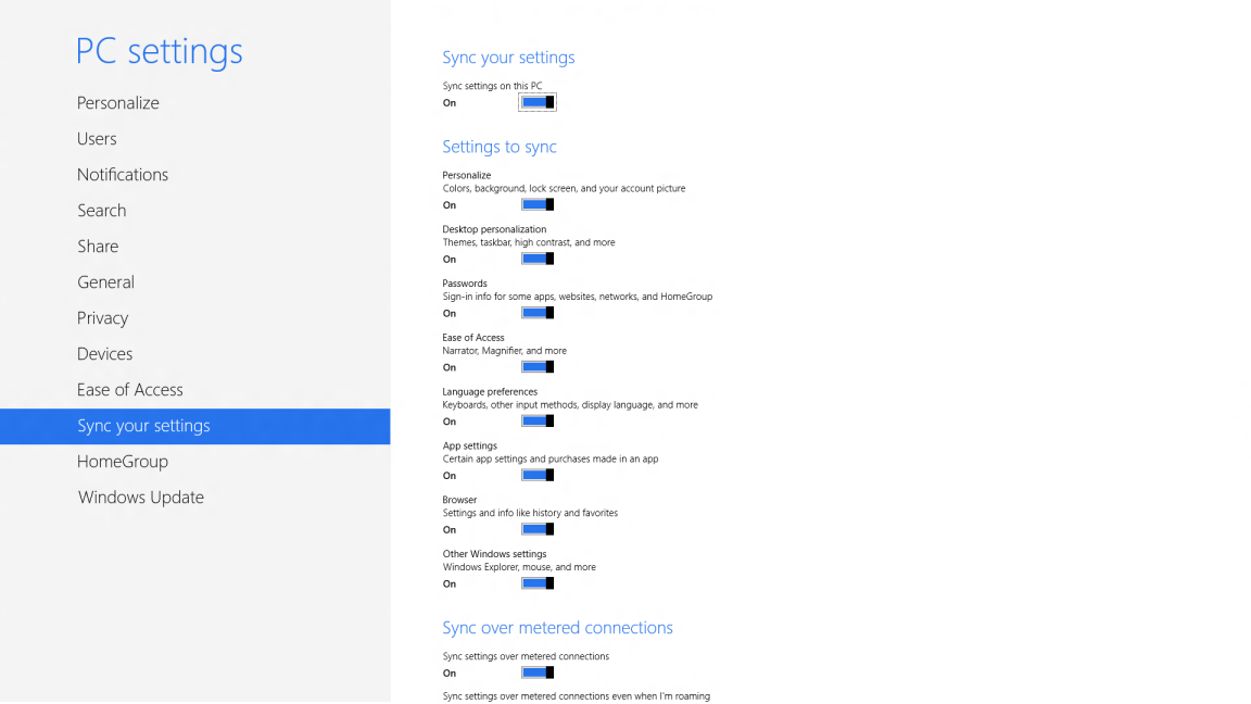 Sync it up: Hands on with the preview of Windows 8’s cloud sync service ...