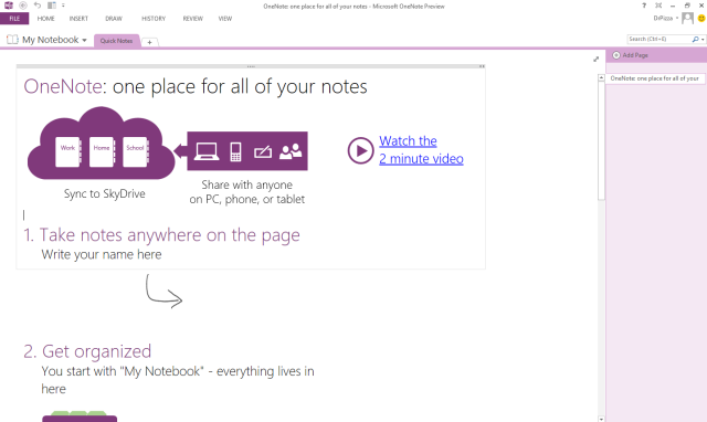 First look: OneNote 2013 - Ars Technica