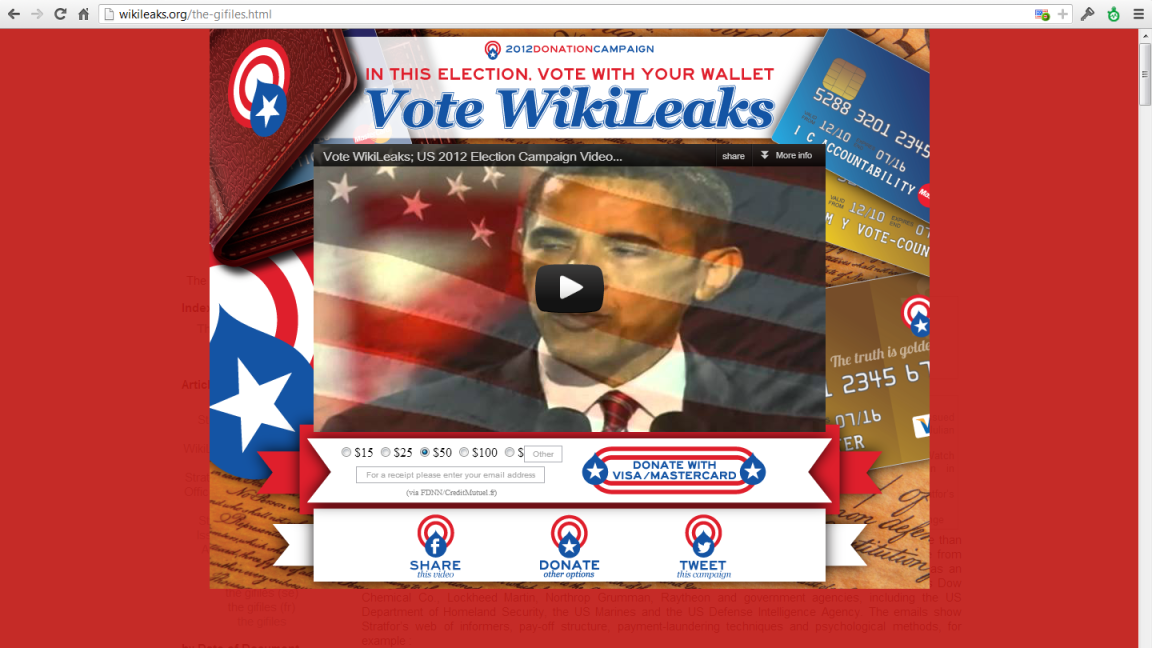 Anonymous declares war on WikiLeaks in retaliation for “paywall” - Ars ...