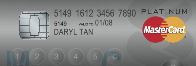 A MasterCard with an LCD display and touch-sensitive buttons | Ars Technica