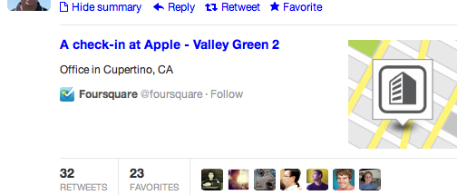 Apple and foursquare, sitting in a tree? | Ars Technica