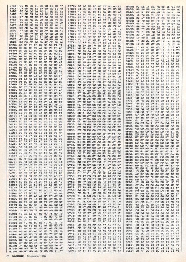 First encounter: COMPUTE! magazine and its glorious, tedious type-in ...