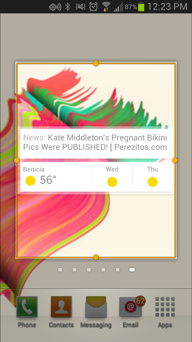 Google Now’s contextual widget is live, ready to display the weather ...