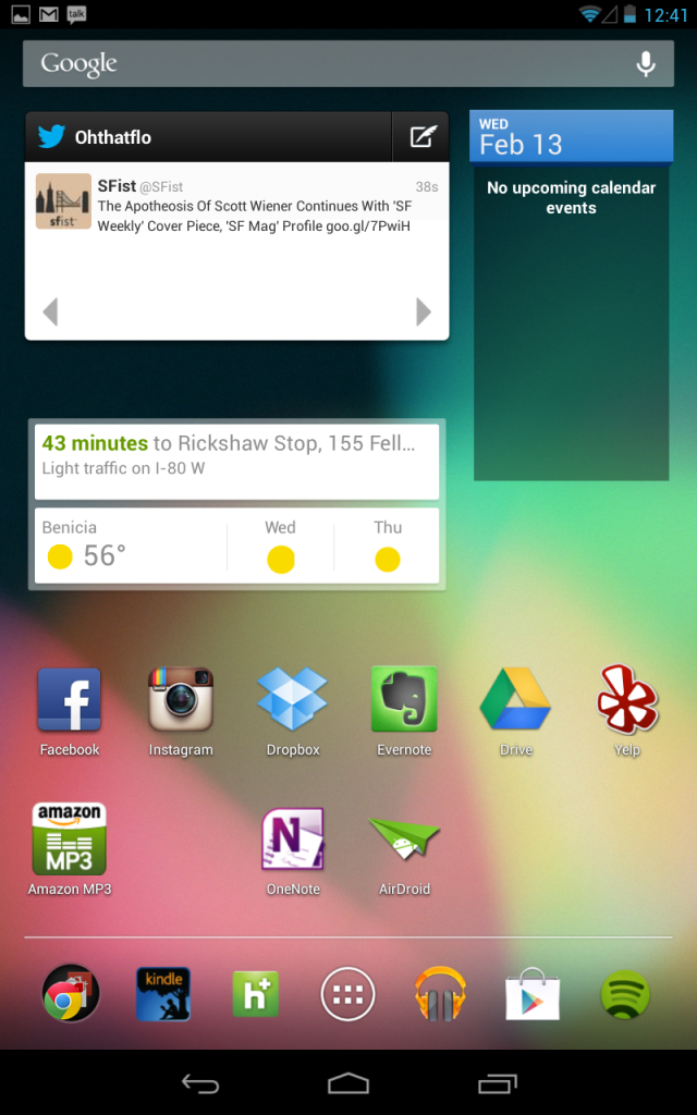 Google Now’s contextual widget is live, ready to display the weather ...