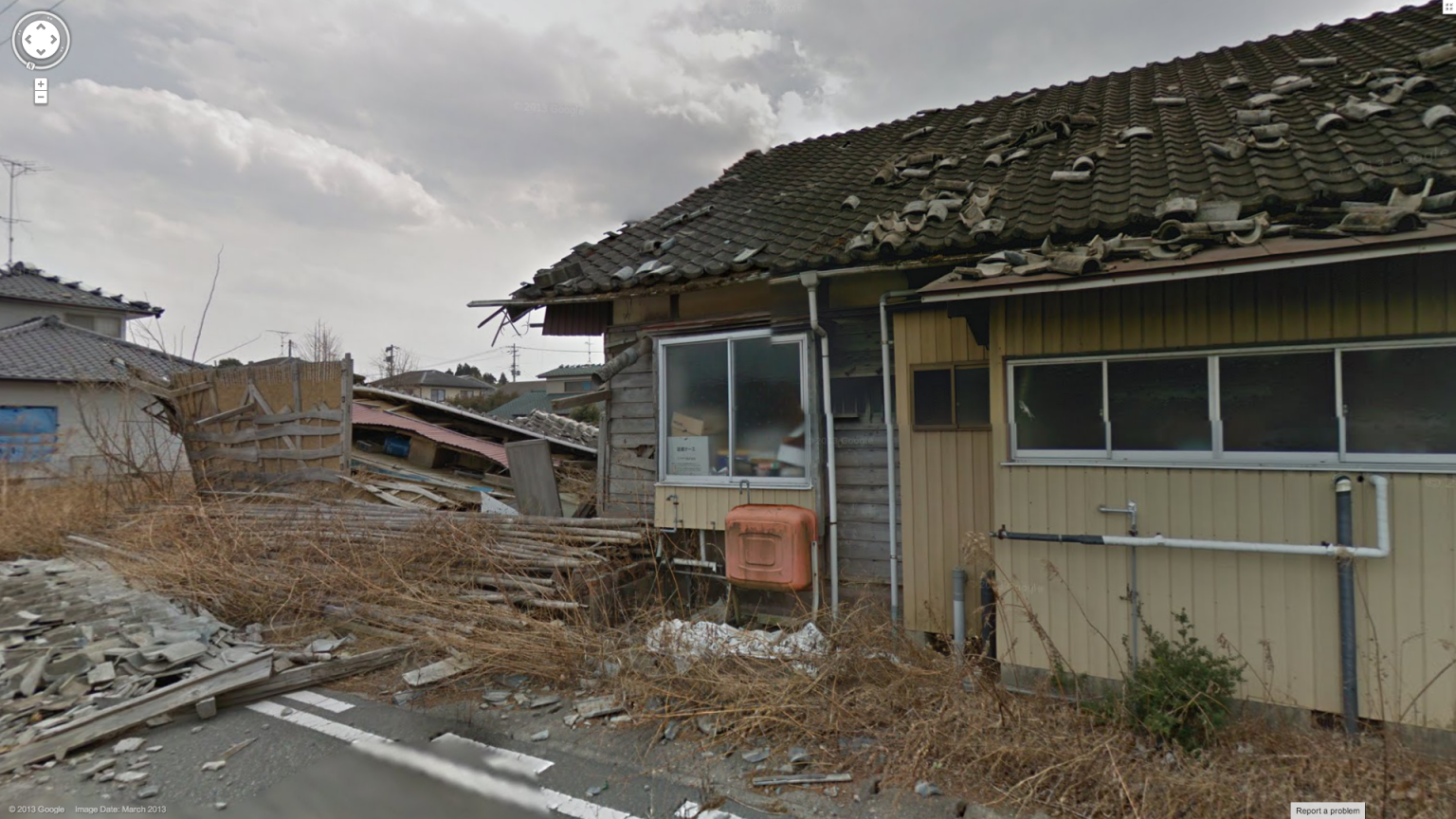 What remains of an irradiated, damaged, and abandoned Japanese town ...