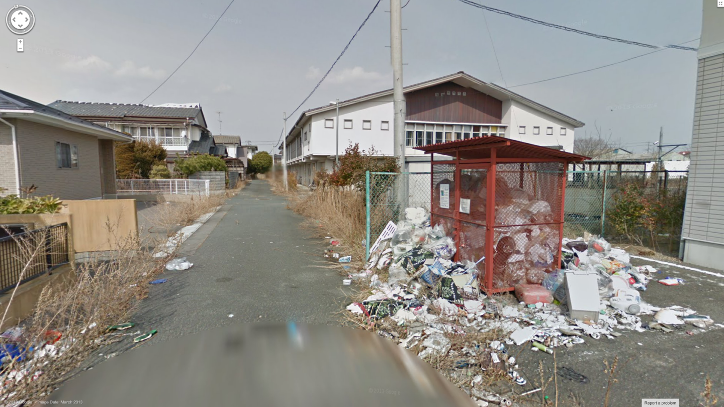 What remains of an irradiated, damaged, and abandoned Japanese town ...