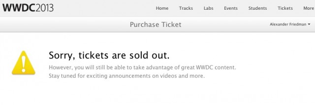 Apple’s WWDC 2013 tickets sold out in a record two minutes (or less ...