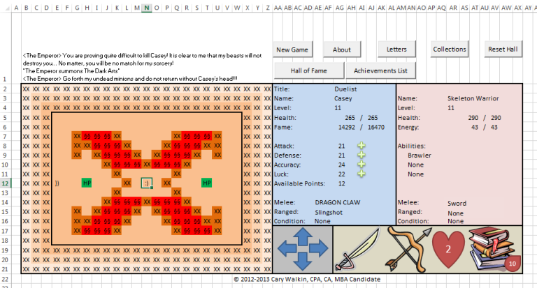 How an accountant created an entire RPG inside an Excel spreadsheet ...