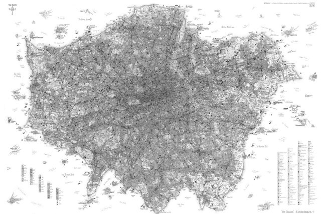 Exhibition showcases artist’s highly intricate, hand-drawn maps - Ars ...