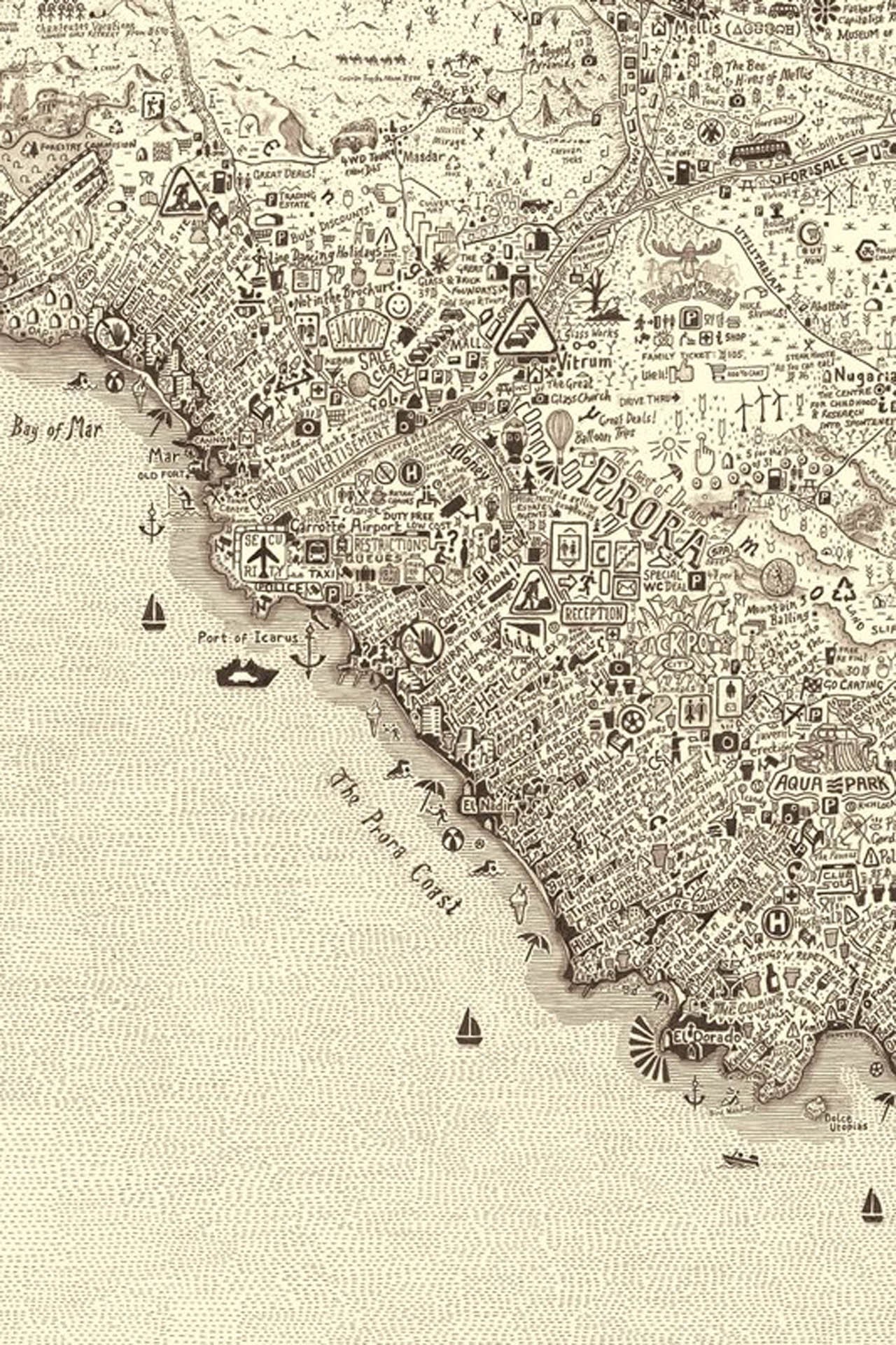 Exhibition showcases artist’s highly intricate, hand-drawn maps - Ars ...
