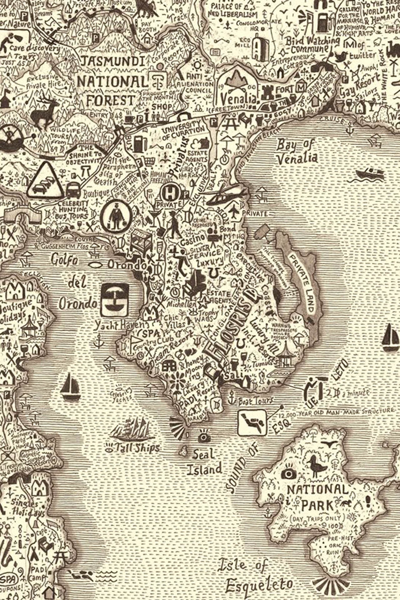 Exhibition showcases artist’s highly intricate, hand-drawn maps ...