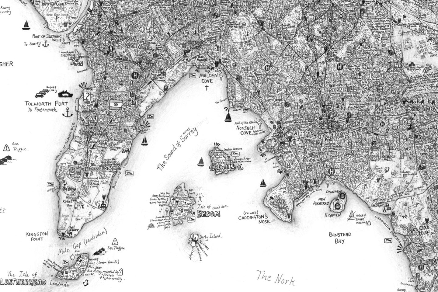 Exhibition showcases artist’s highly intricate, hand-drawn maps - Ars ...