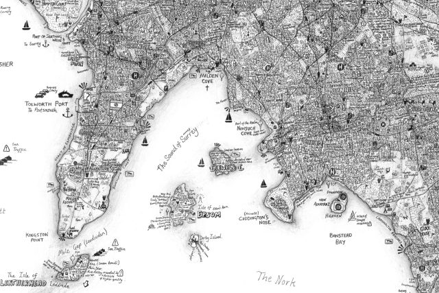 Exhibition showcases artist’s highly intricate, hand-drawn maps - Ars ...