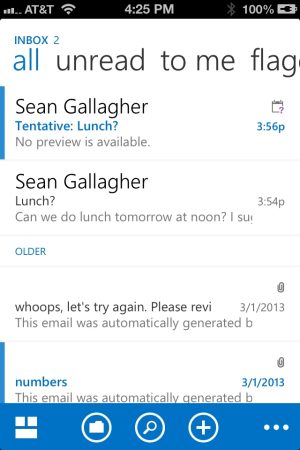 Hands on with OWA for iPhone, Microsoft’s Outlook for iOS (sort of ...