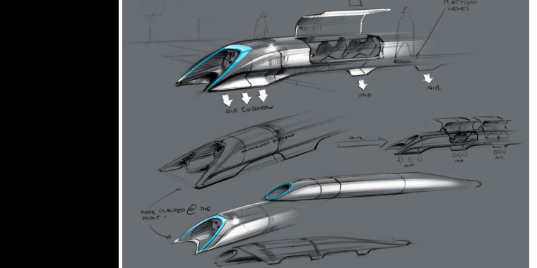 Hyperloop—a theoretical 760 mph transit system made of sun, air, and ...