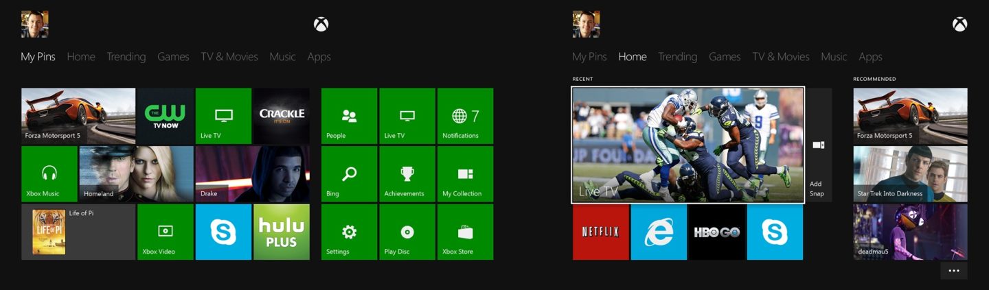 Xbox One interface a clean slate inspired by Windows 8 - Ars Technica