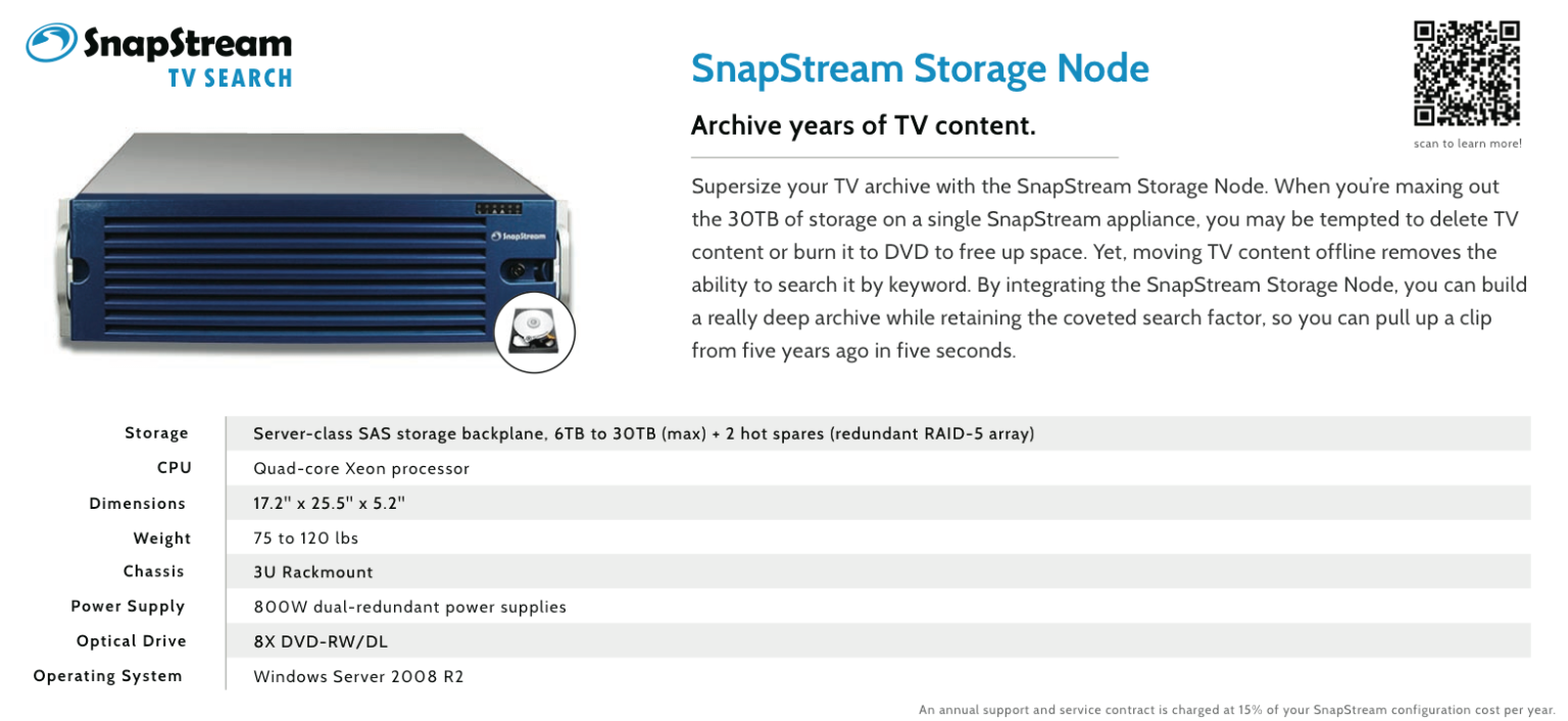 With 30 tuners and 30 TB of storage, SnapStream makes TiVos look like ...