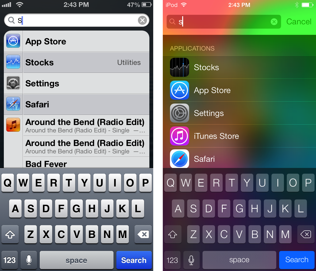 Death to textures: iOS 6 and iOS 7 compared in pictures - Ars Technica