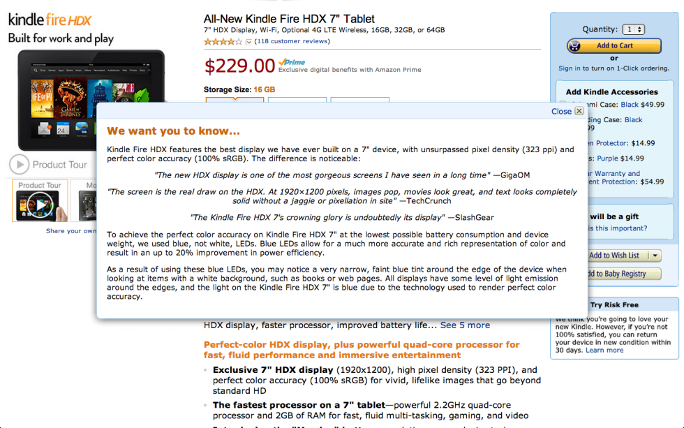 The Kindle Fire HDX display bleeds blue—and that’s OK - Ars Technica