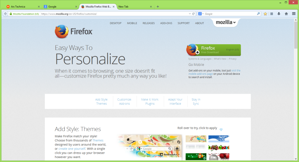 Hands-on with Firefox’s new “Australis” interface - Ars Technica