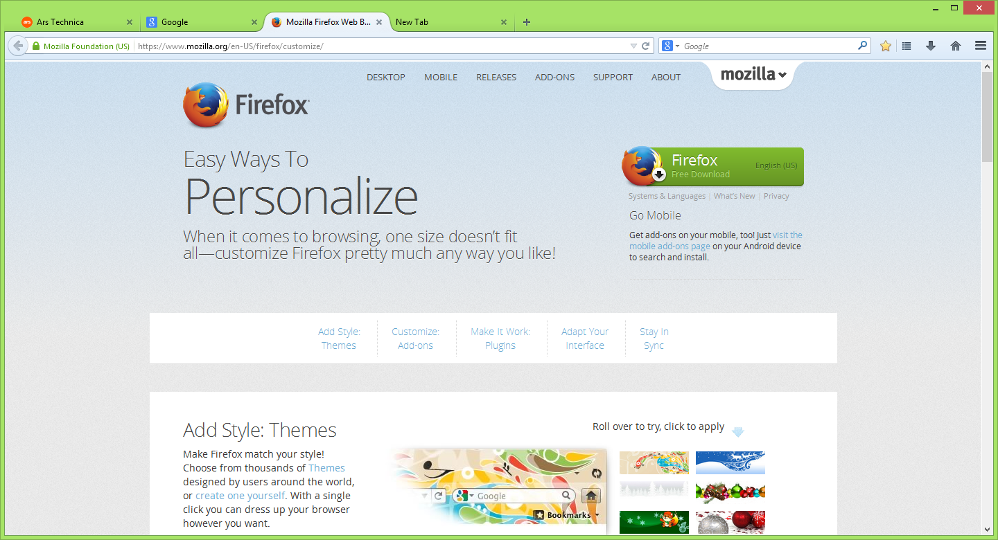 Hands-on with Firefox’s new “Australis” interface - Ars Technica
