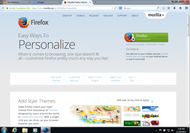Hands-on with Firefox’s new “Australis” interface - Ars Technica
