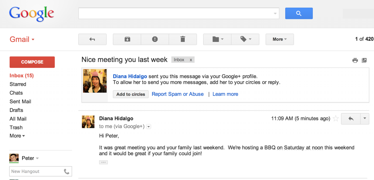 Google+ comes up with a new way to infiltrate the Gmail inbox | Ars ...