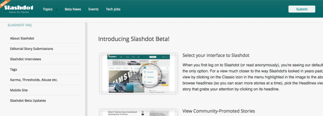Slashdot’s new interface could kill what keeps Slashdot relevant - Ars ...