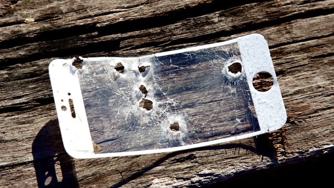 We test a "bulletproof" iPhone screen protector. With a gun. And ...