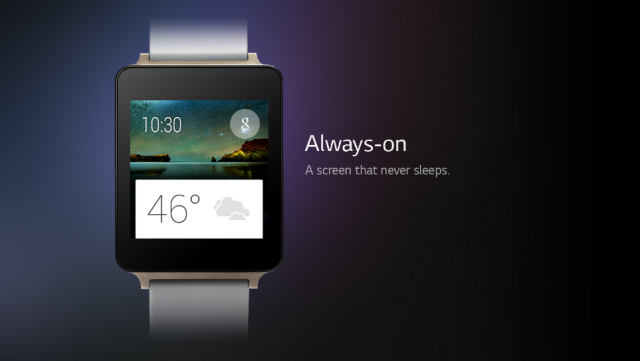LG claims its Android Wear smartwatch has an “always-on” display - Ars ...