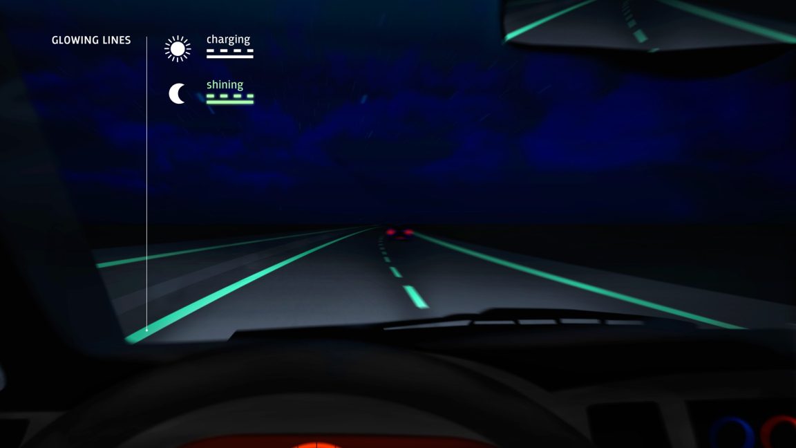 Glow-in-the-dark roads make debut in Netherlands - Ars Technica