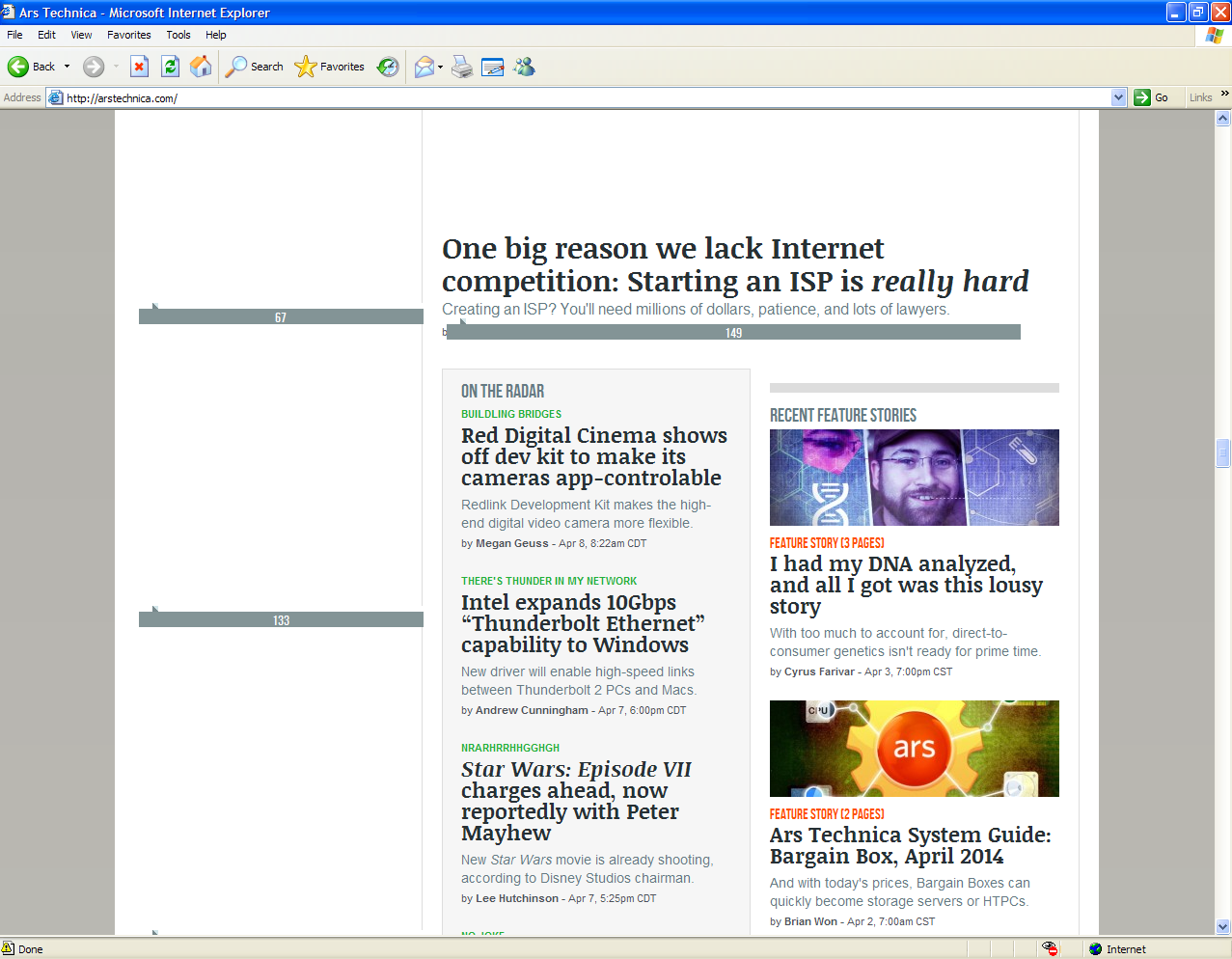 Looking at the Web with Internet Explorer 6, one last time - Ars Technica