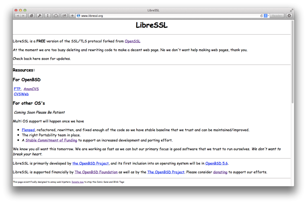OpenSSL code beyond repair, claims creator of “LibreSSL” fork - Ars Technica