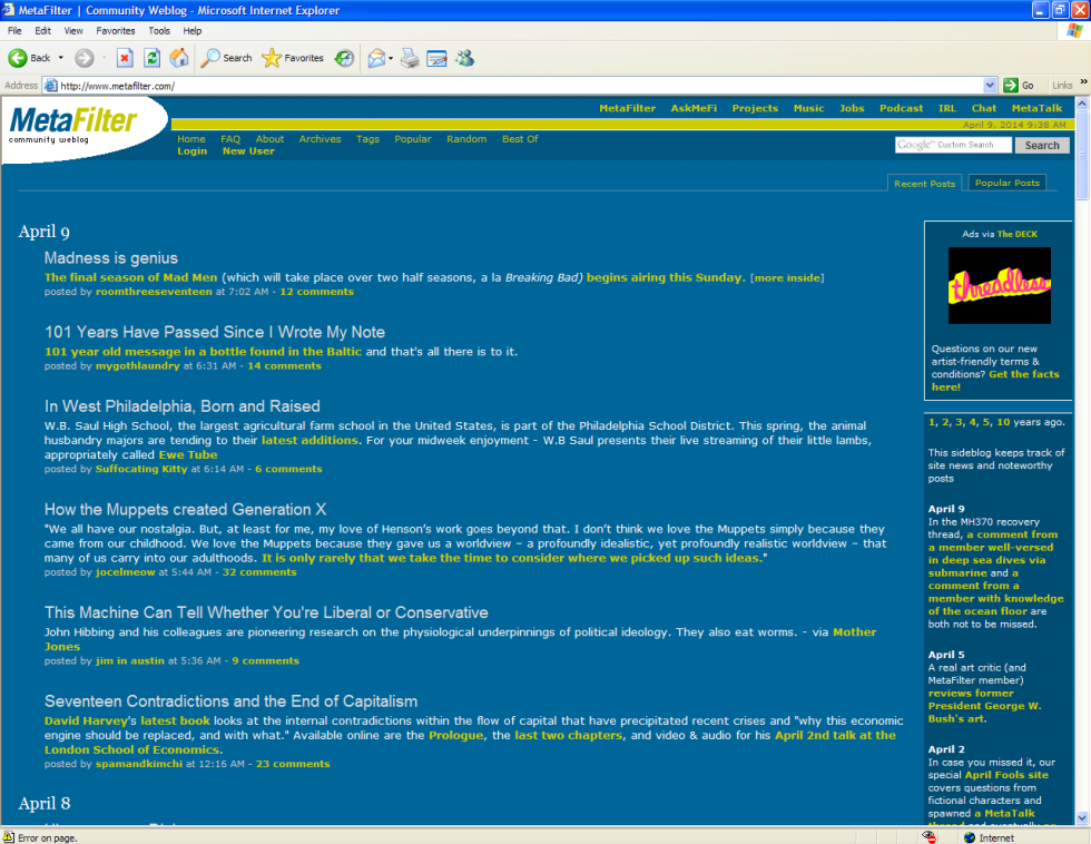 Looking at the Web with Internet Explorer 6, one last time - Ars Technica
