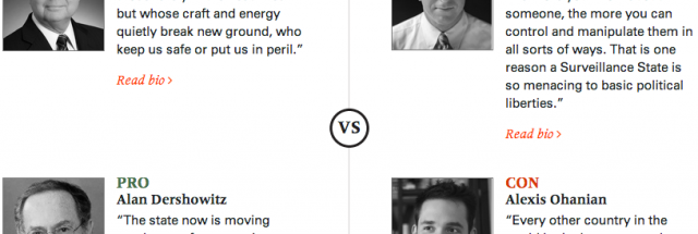 A reporter, a reddit founder, a lawyer, and an ex-NSA chief walk into a ...