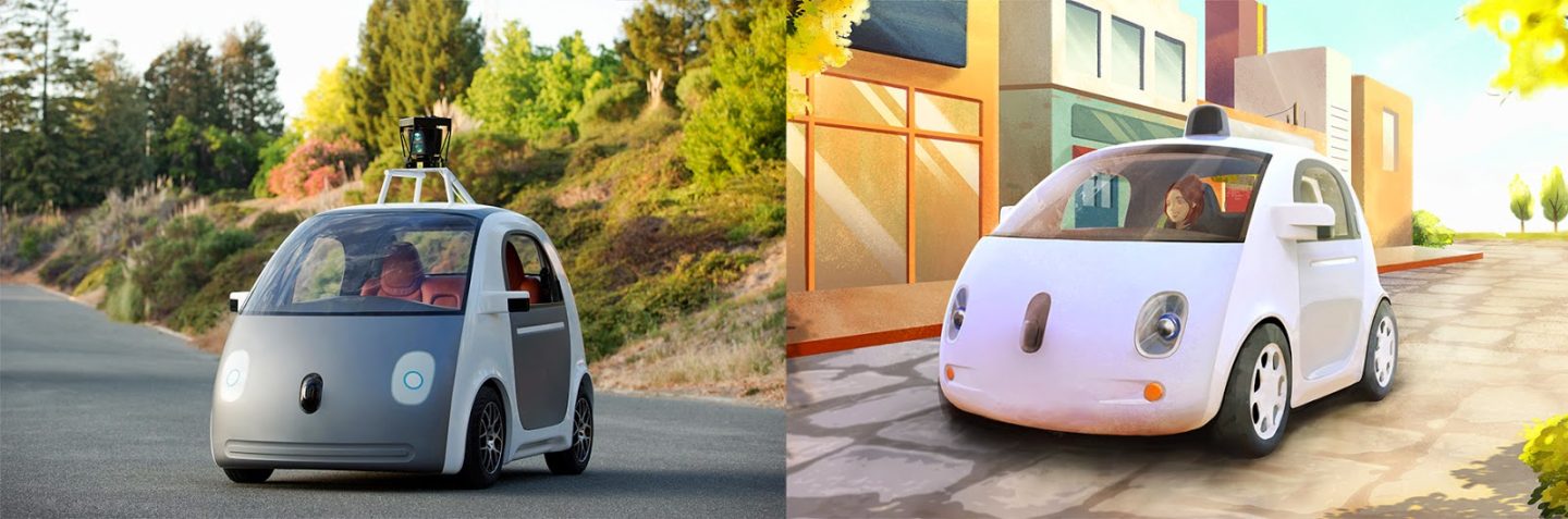Google’s prototype electric self-driving car seats two, has no steering ...