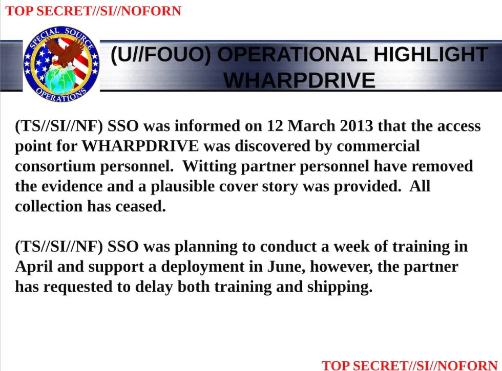 Tell a lie, remove the gear: How the NSA covers up when cable taps are ...