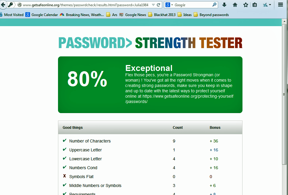 How the “Get Safe Online” password checker fails users—badly - Ars Technica