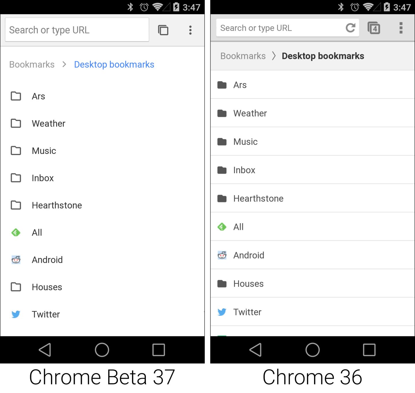 Gallery: Chrome Beta for Android gets a Material Design makeover - Ars ...