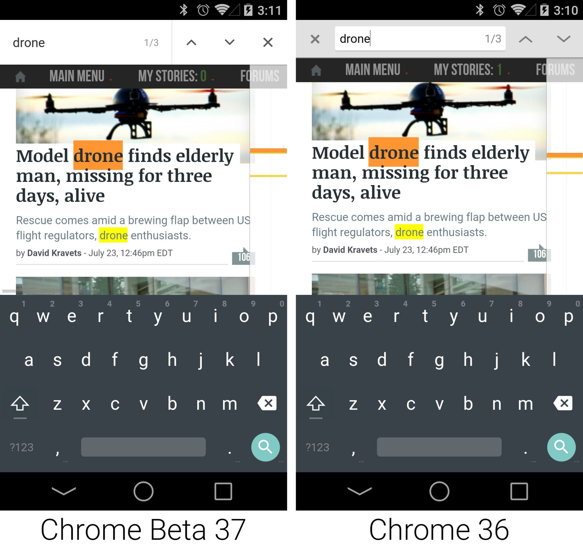 Gallery: Chrome Beta for Android gets a Material Design makeover - Ars ...