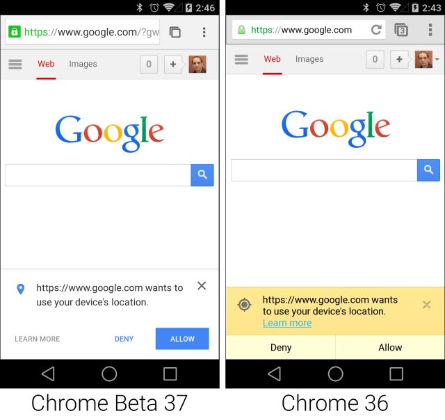 Gallery: Chrome Beta for Android gets a Material Design makeover - Ars ...