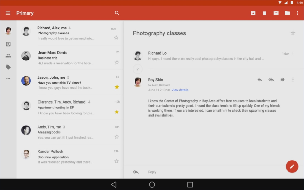 Android L’s app design—early looks at YouTube, Gmail, Maps, and more ...