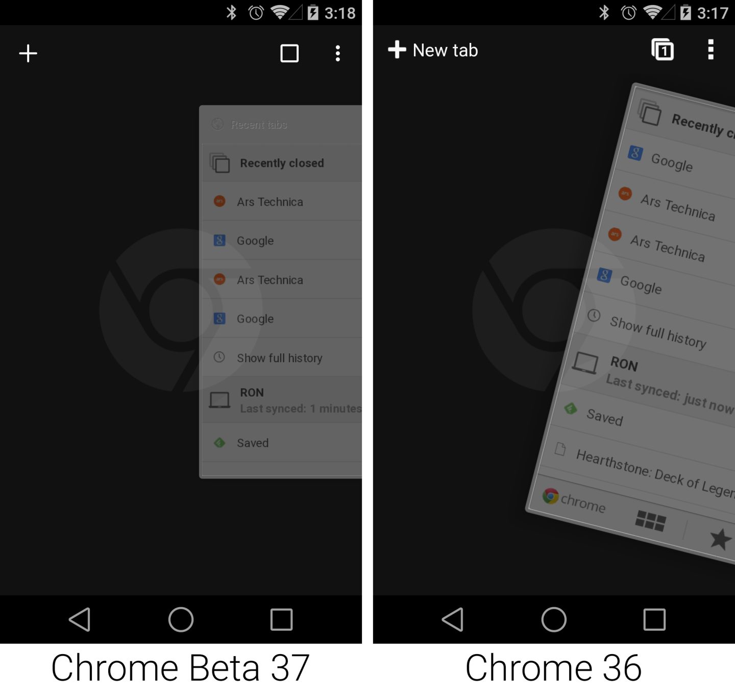 Gallery: Chrome Beta for Android gets a Material Design makeover - Ars ...