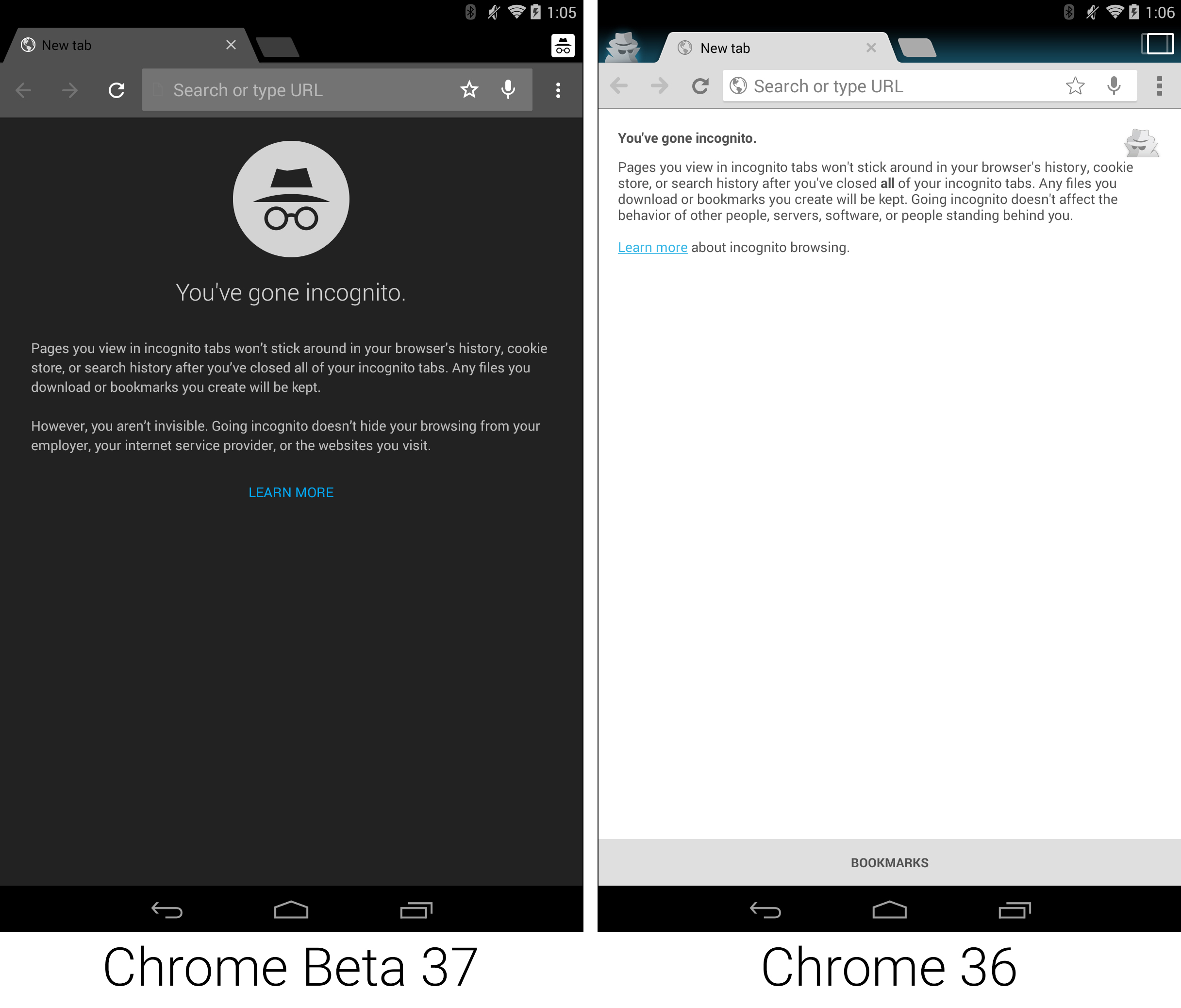 Gallery: Chrome Beta for Android gets a Material Design makeover - Ars ...